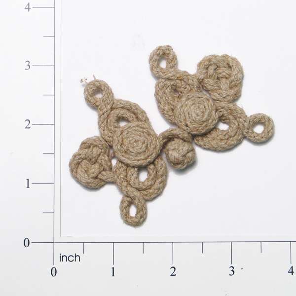 Braided Butterfly Natural Closure Fastener - 3 1/4" x 2 3/4" – Expo ...